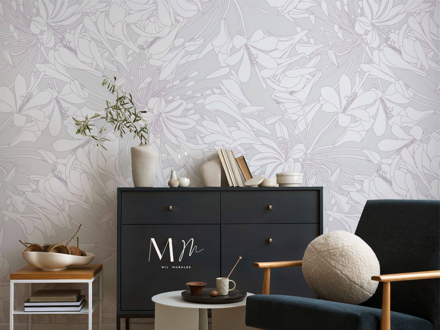 Flores Lineales – Mil Murales®