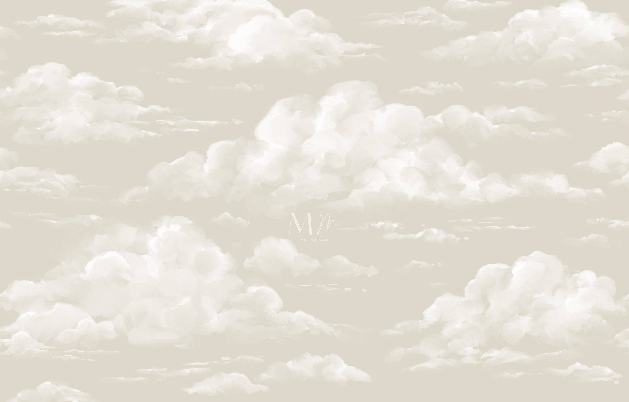 Nubes Beige – Mil Murales®