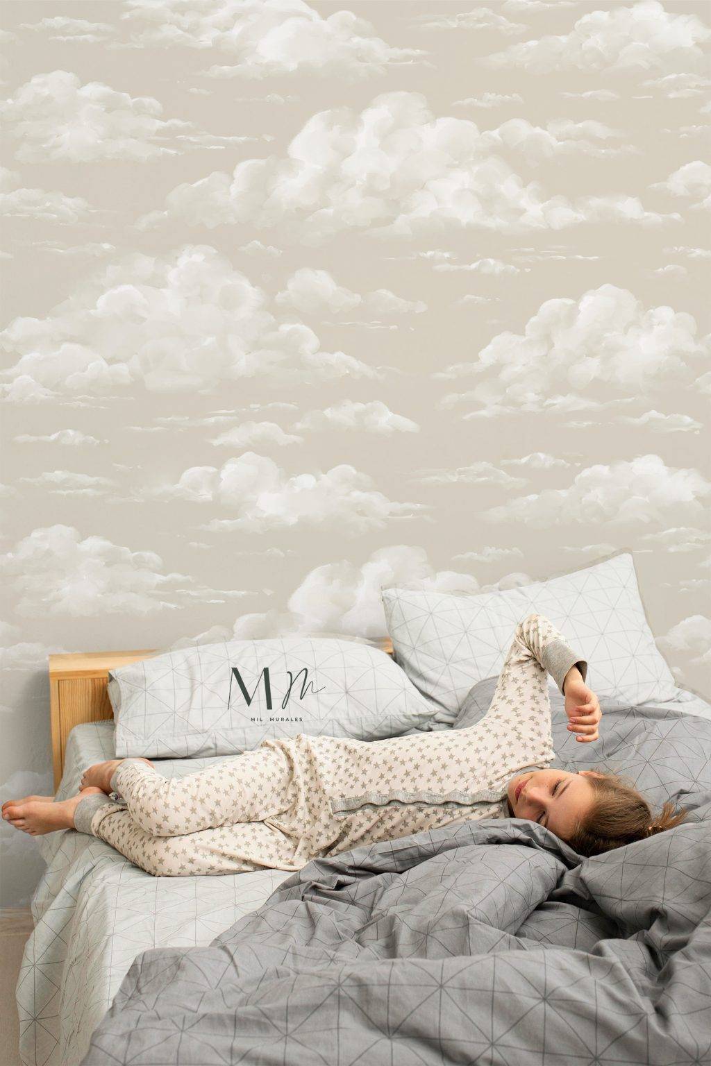 Nubes Beige – Mil Murales®